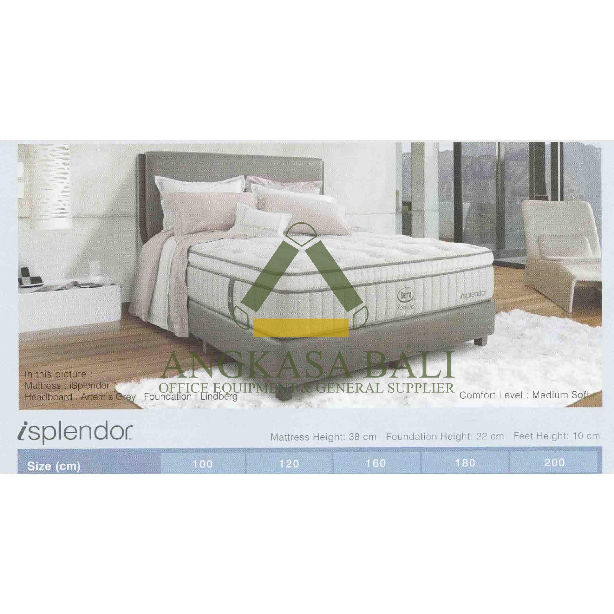 Kasur Spring Bed Splendor Serta di Bali Denpasar Angkasa Bali